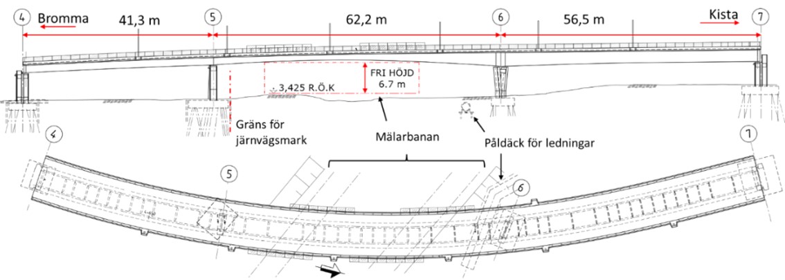SL:s nya spårvägsbro över Mälarbanan - Tidningen Stålbyggnad
